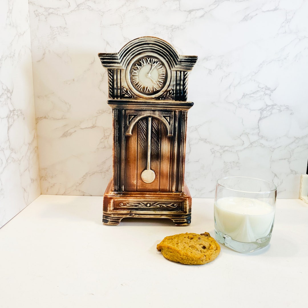 Vintage Mccoy Ceramic Grandfather Clock Cookie Jar, Clock Cookie Jar ...