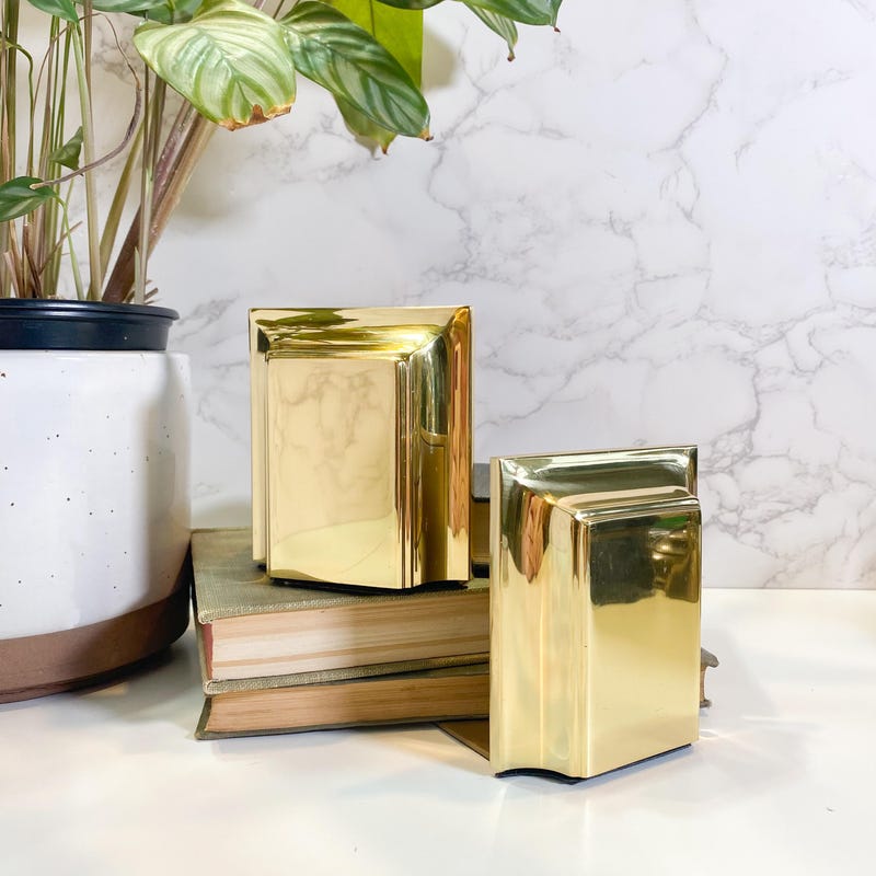 Brass Bookends - Etsy