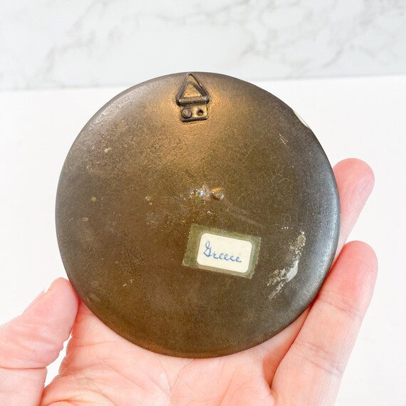 Vintage Greek Byzantine Mosaic Enamel Over Solid Bras… - Gem