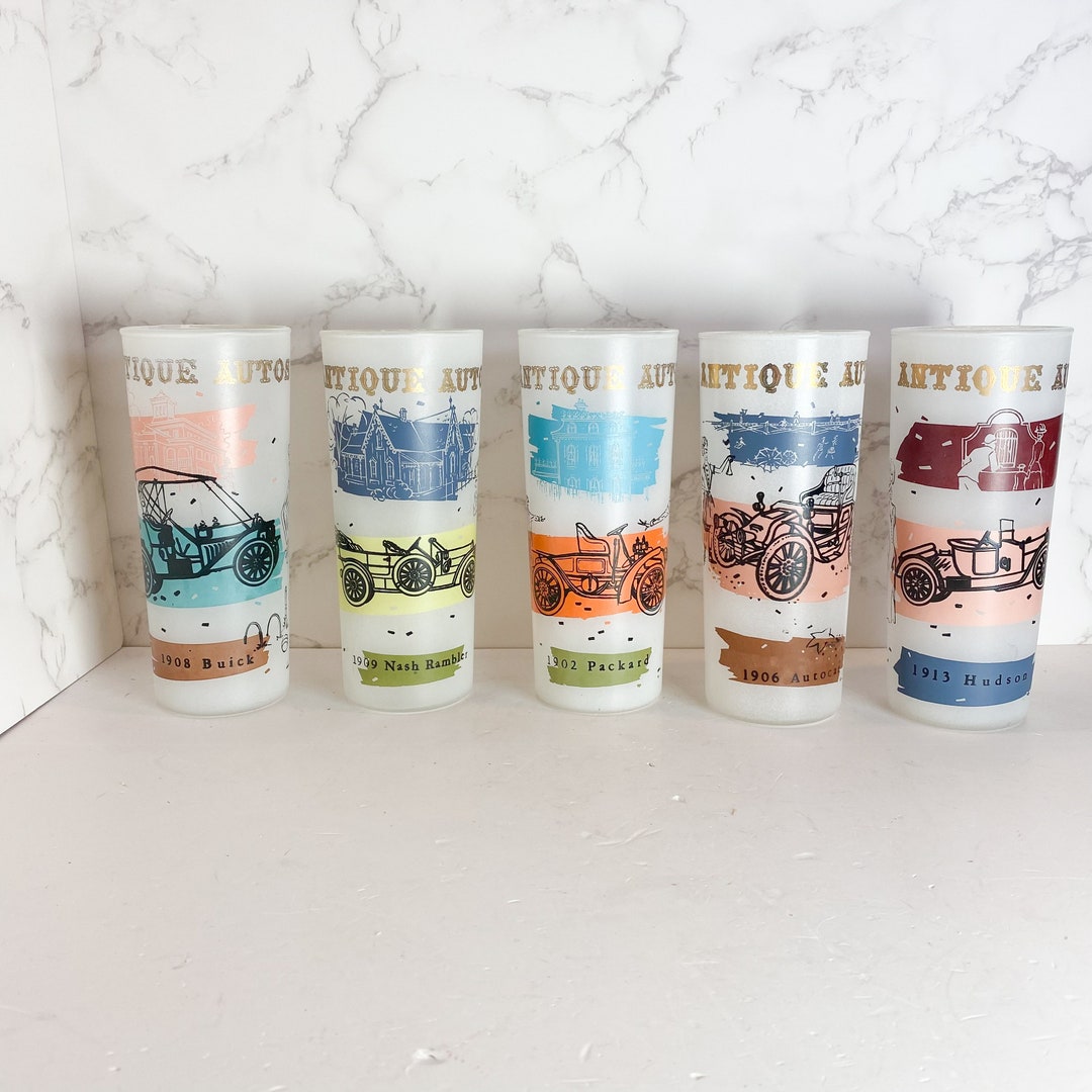 Choice of Antique Auto Frosted Glass: Car Collector Tumbler - Etsy