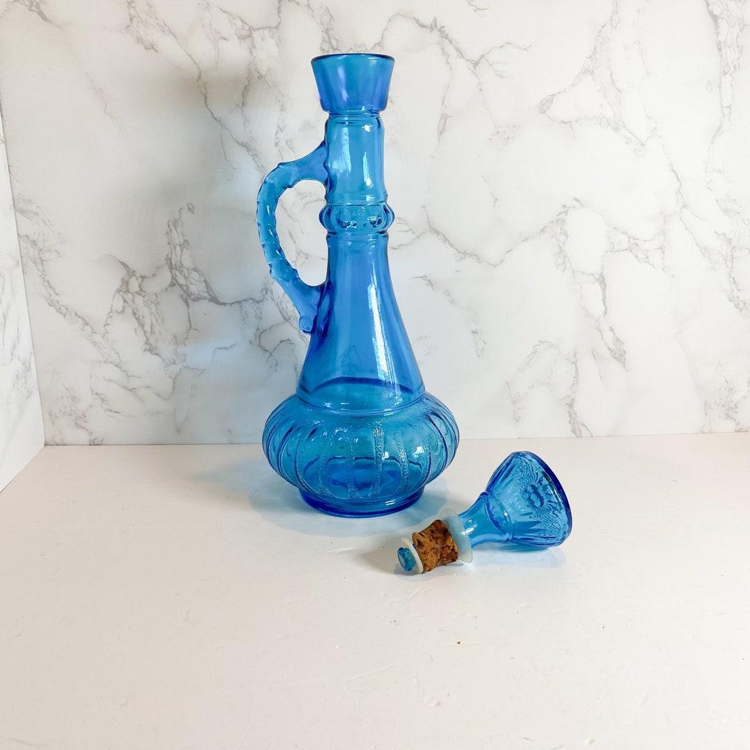 Vintage "i Dream of Jeanie" Decanter Bottle for Liquor, Aqua Turquoise ...