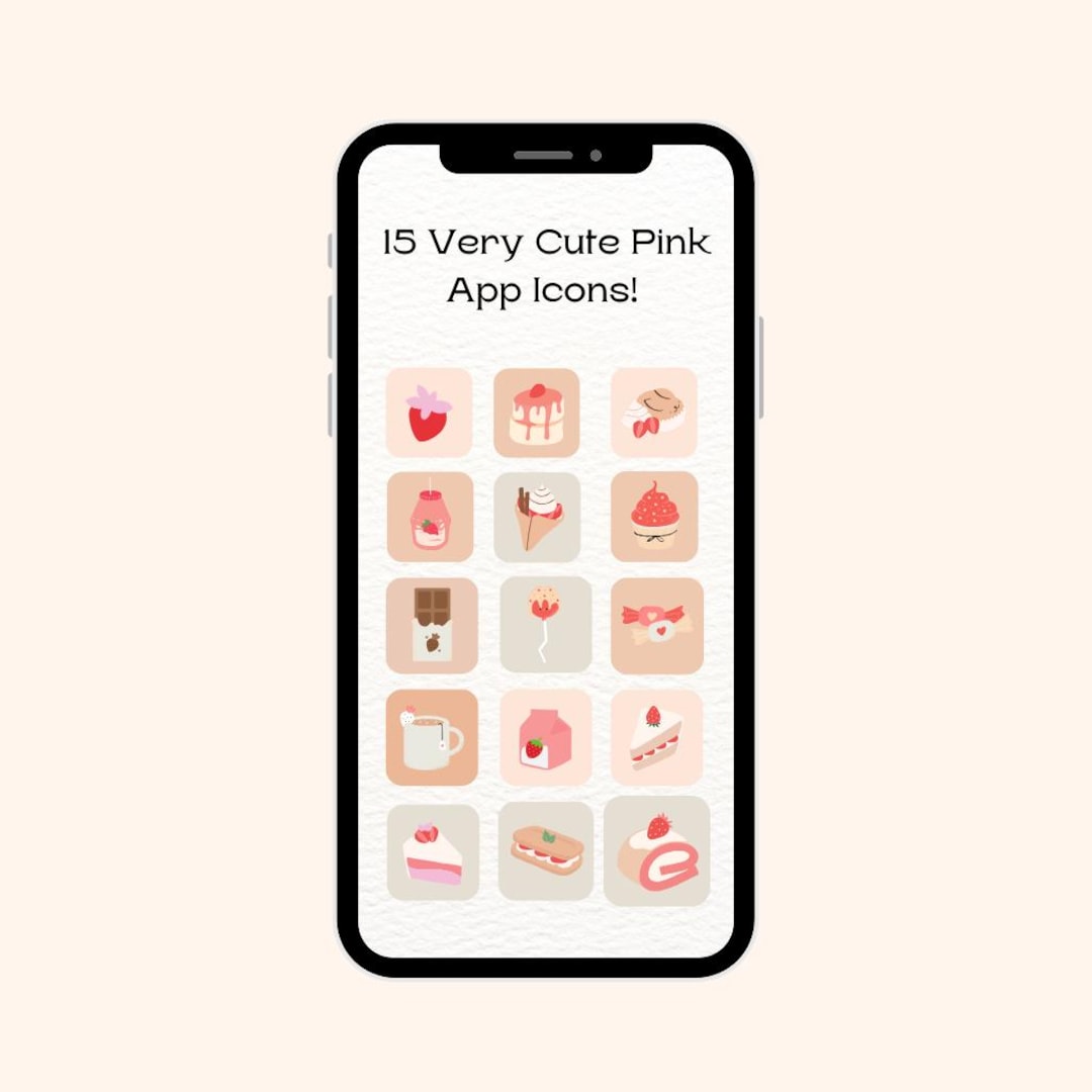 Cute Aesthetic Neutral App Icon Set | Minimalist One Line Icon Pack ...