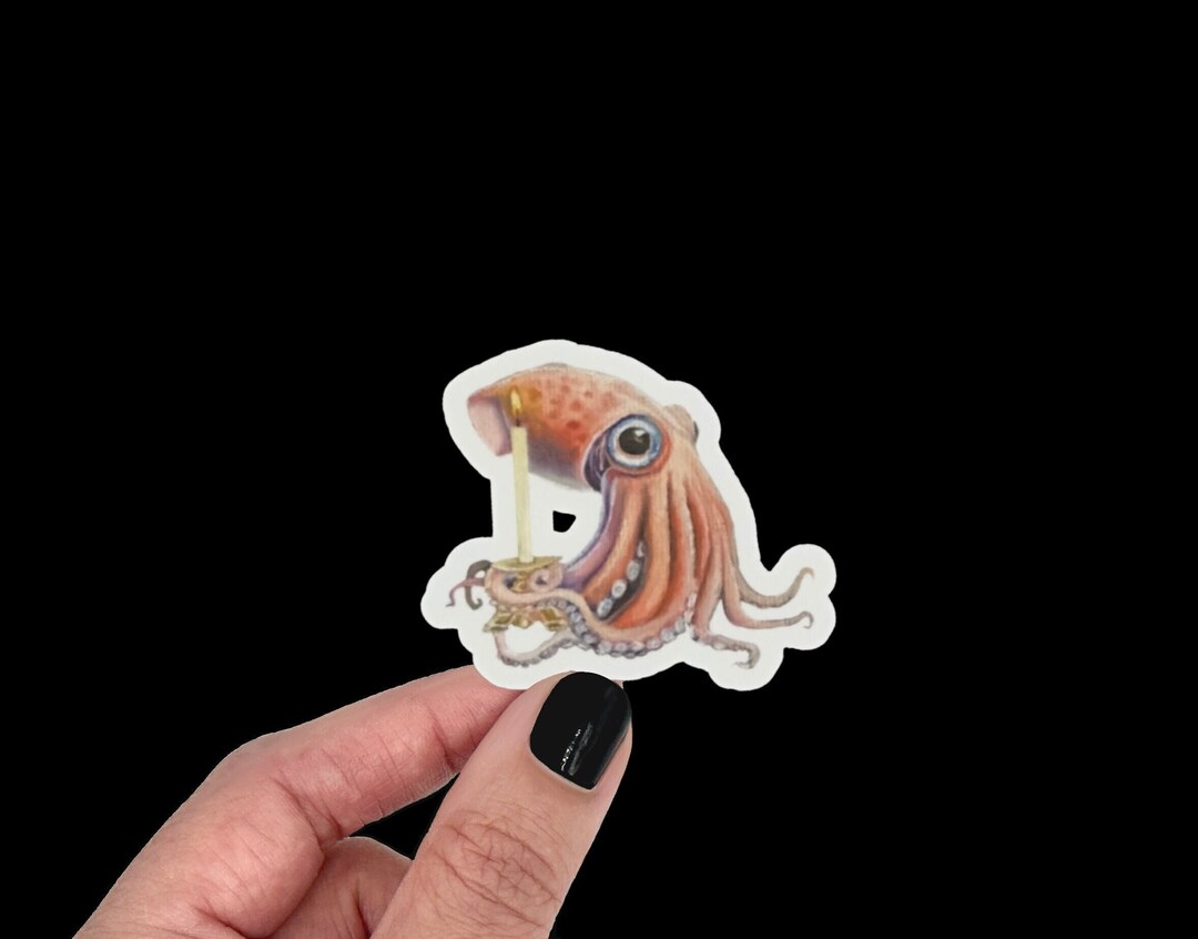 Squid Sticker, Catholic Art Sticker, Renaissance Art Sticker, Catholic ...