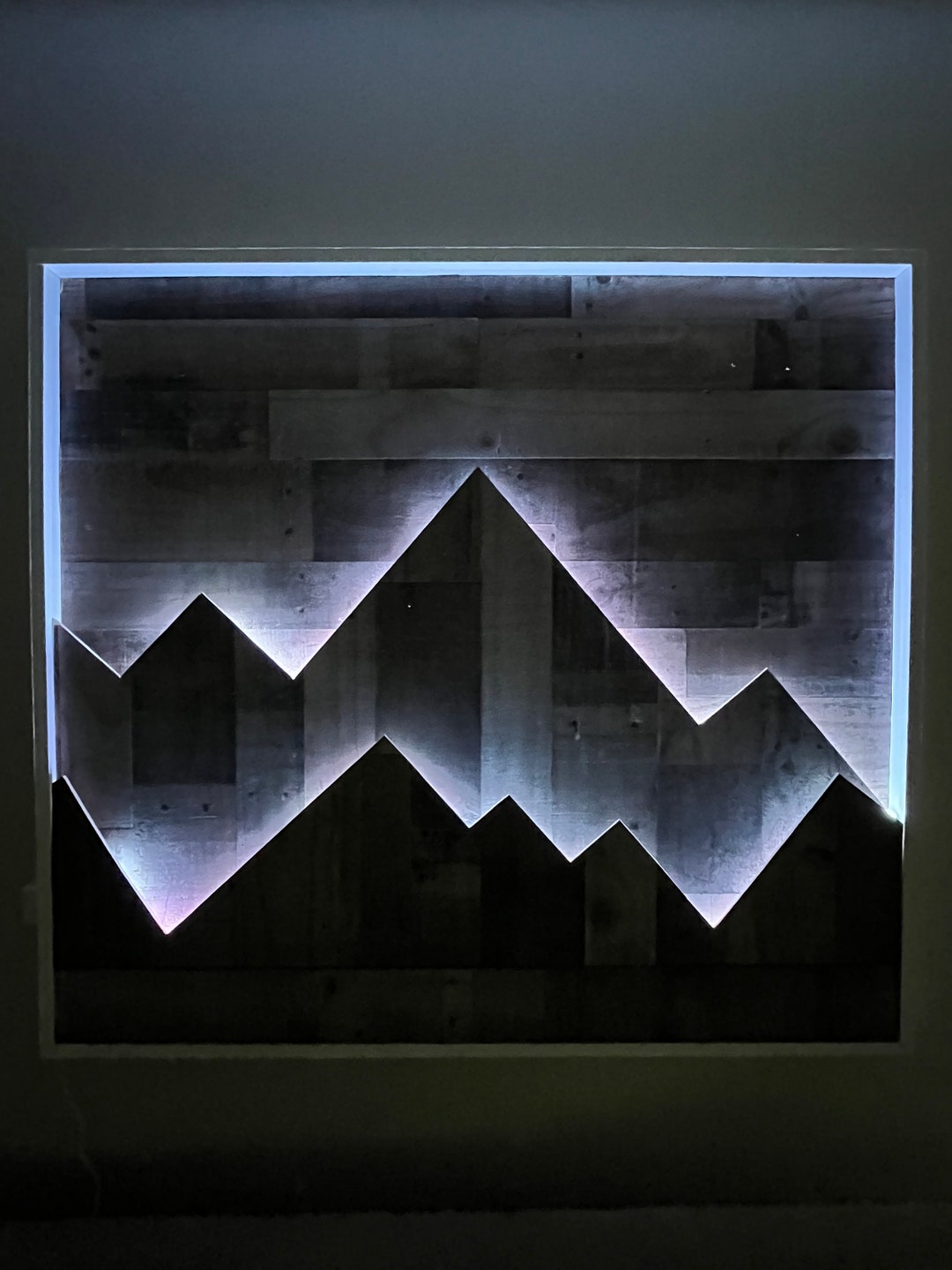 Colorful Light-up Mountain Wall Decor- Customized Options | LED ...