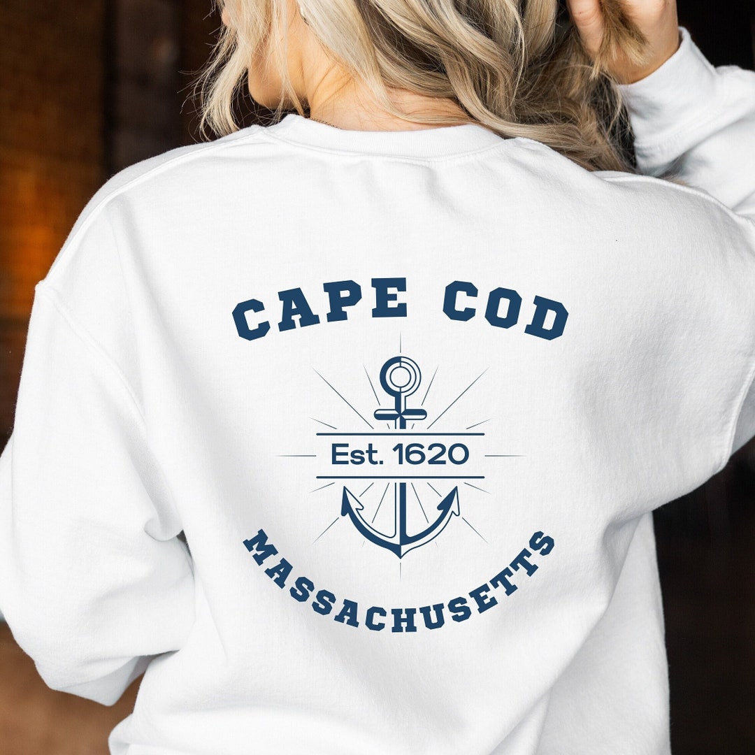Cape Cod Sweater, Cape Cod Massachusetts Sweatshirt, Massachusetts ...