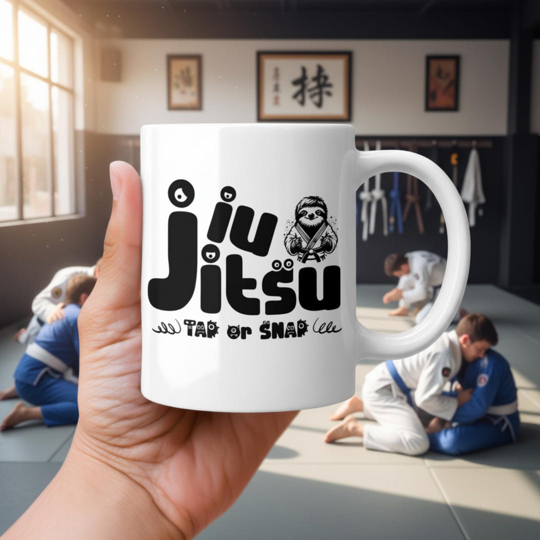 Jiu-jitsu Funny Coffee Mug, BJJ Martial Arts 11oz Cup - Etsy
