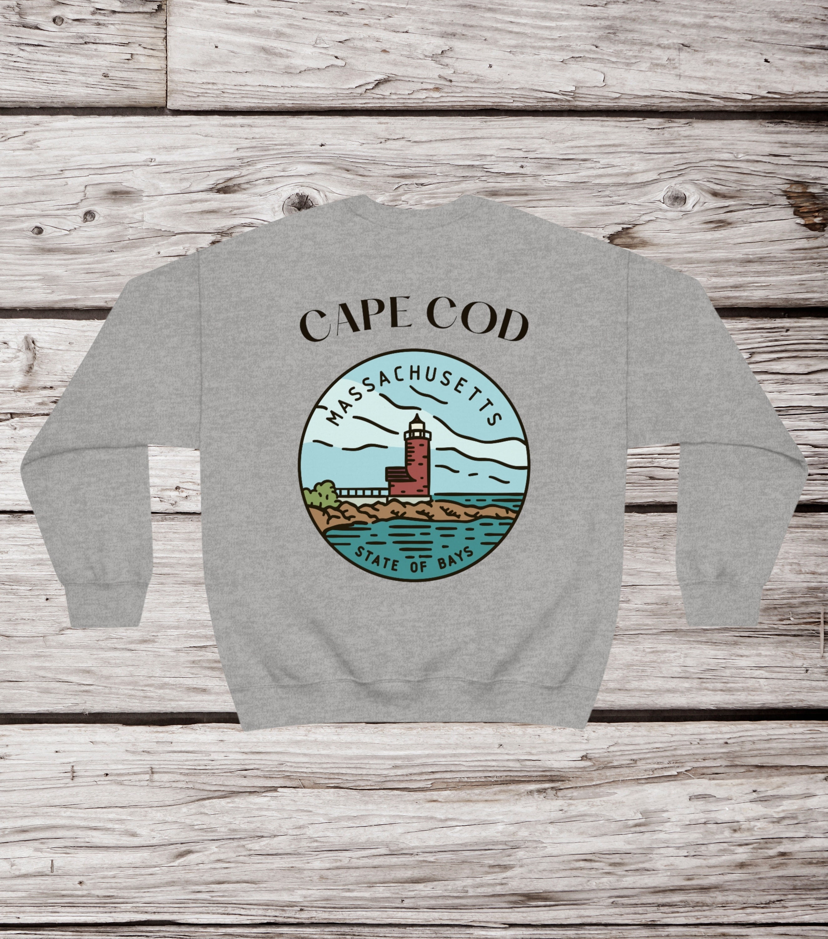 Cape Cod Crewneck, Cape Cod Sweater, Cape Cod Massachusetts Sweatshirt ...