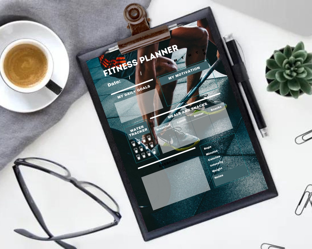 Fitness Planner Fitness Tracker Fitness Planner Printable Fitness ...