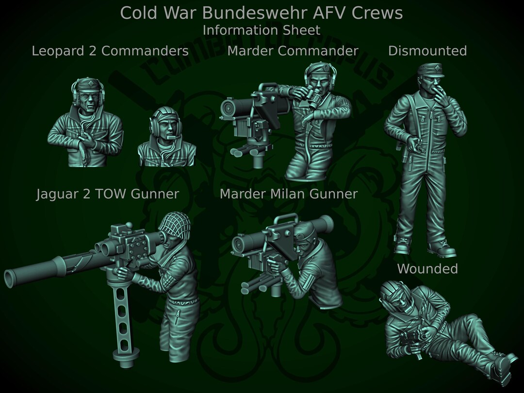 Combat Octopus, Modern Miniatures, Cold War German Bundeswehr AFV Crews ...