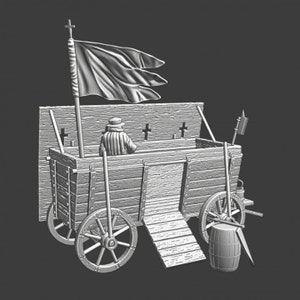 Northern Crusades, Miniatures, Medieval, War Wagon, Hussite, Role Playing Miniatures, 28mm, 3D ...