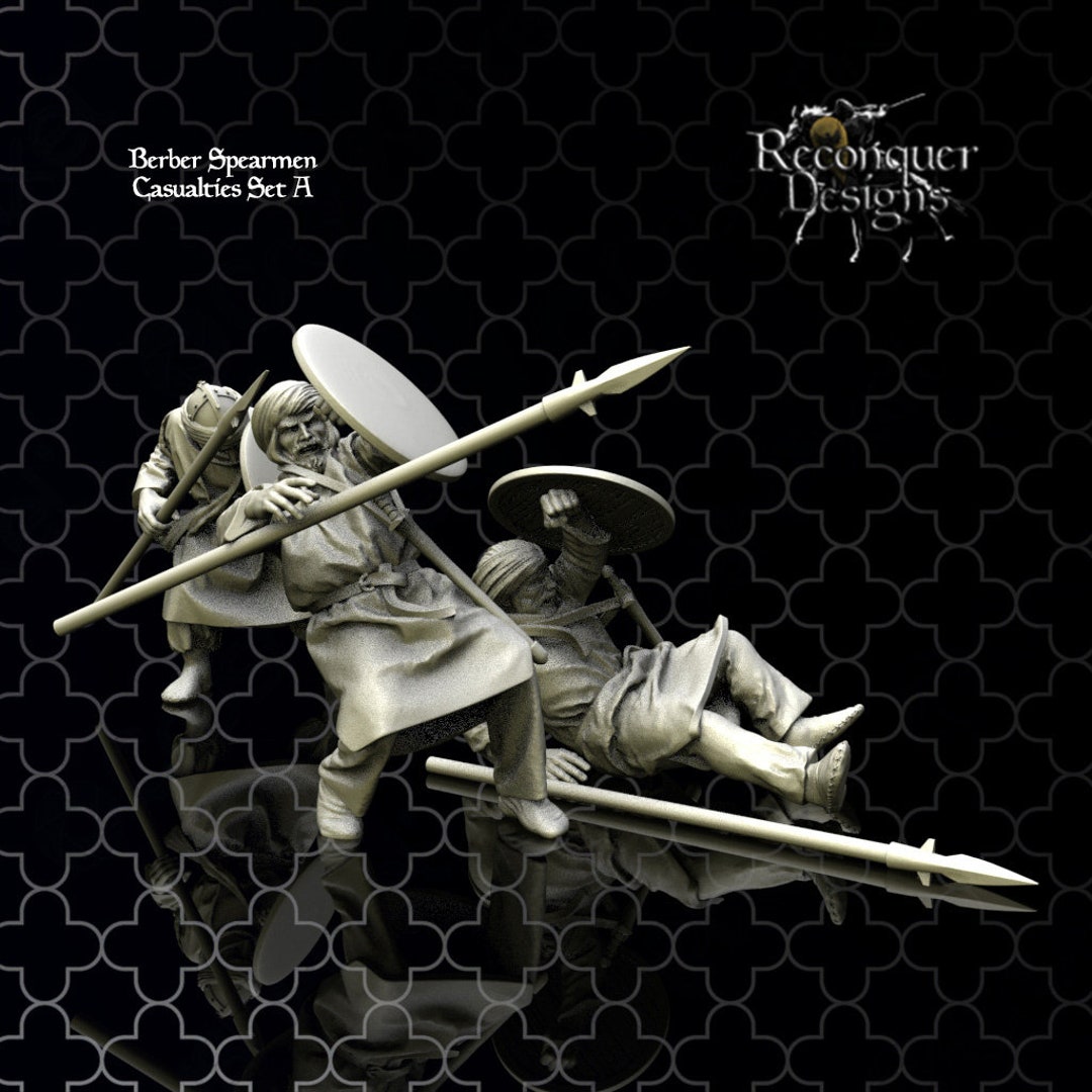 Reconquer Designs, Caballero Miniatures, Medieval Berber Casualties Set ...