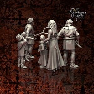 Reconquer Designs, Caballero Miniatures, Medieval Villagers, Concerned ...