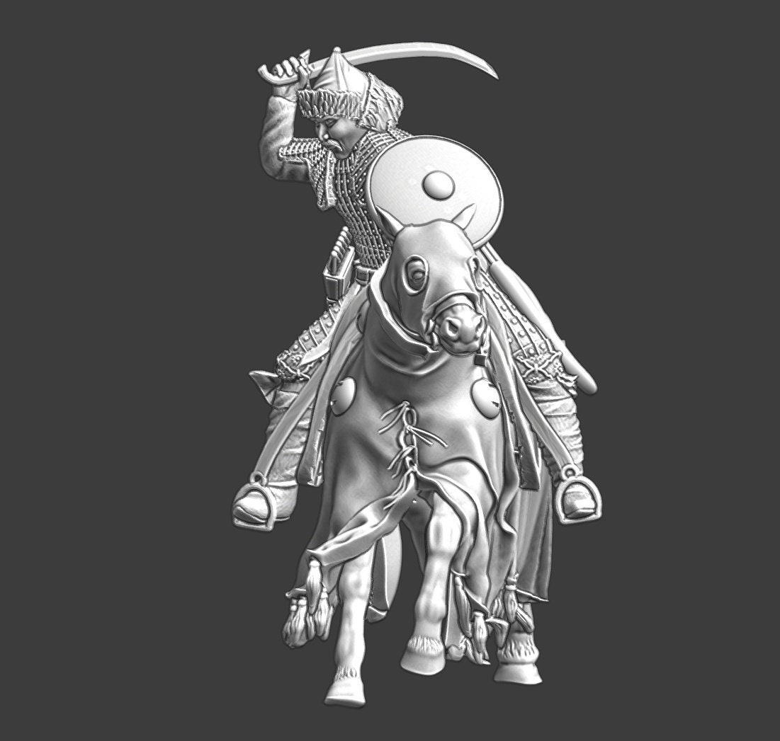 Northern Crusades Miniatures, Medieval Mounted Mongol Cavalry Warrior ...