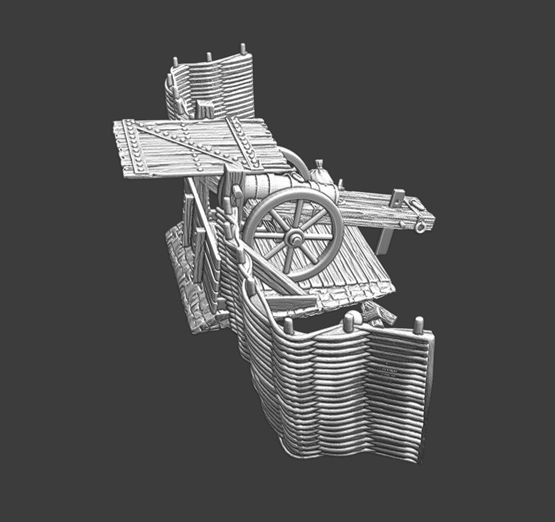 Northern Crusades Miniature, Medieval Gun Emplacement, Role Playing ...