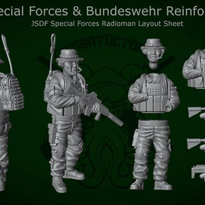 Combat Octopus, Modern Miniatures, JSDF Japanese Special Forces, Multi ...