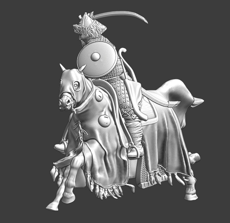 Northern Crusades Miniatures, Medieval Mounted Mongol Cavalry Warrior ...