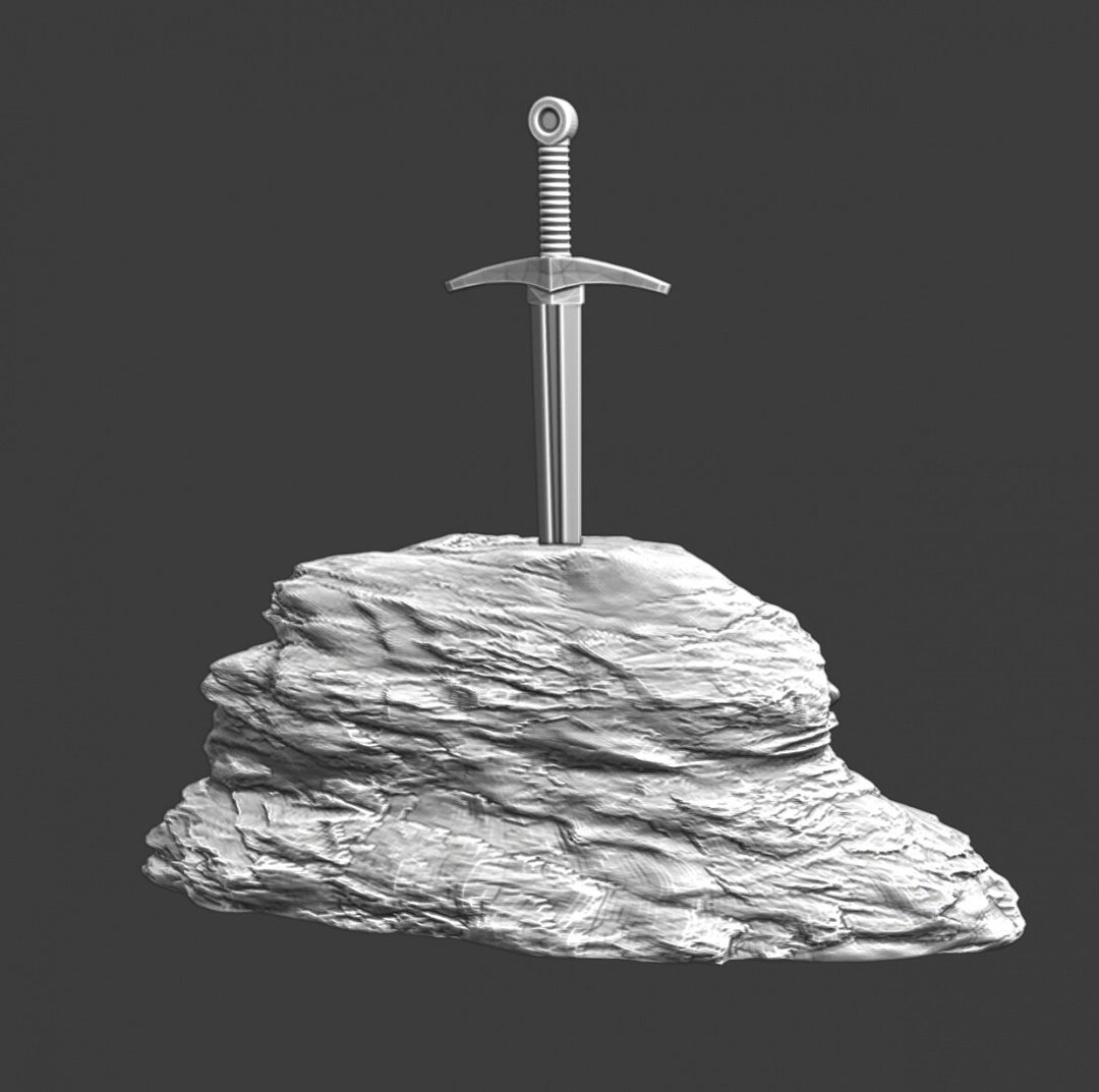 Northern Crusades Miniatures, Medieval Sword in Stone, Excalibur ...