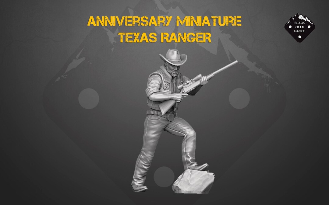 Black Hills Games, Lone Wolf Texas Ranger, Modern Miniatures, 15mm 20mm ...