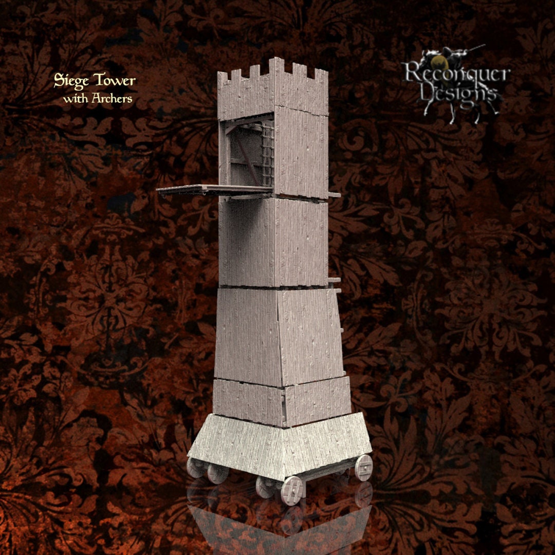 Reconquer Designs Caballero Miniatures Siege Tower - Etsy
