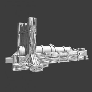 Northern Crusades Miniatures, Medieval Cannon, Bombard, Siege, 1/56 ...