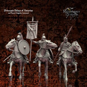 Reconquer Designs, Miniatures, Pelayo and Asturian Visigoth Command Set ...