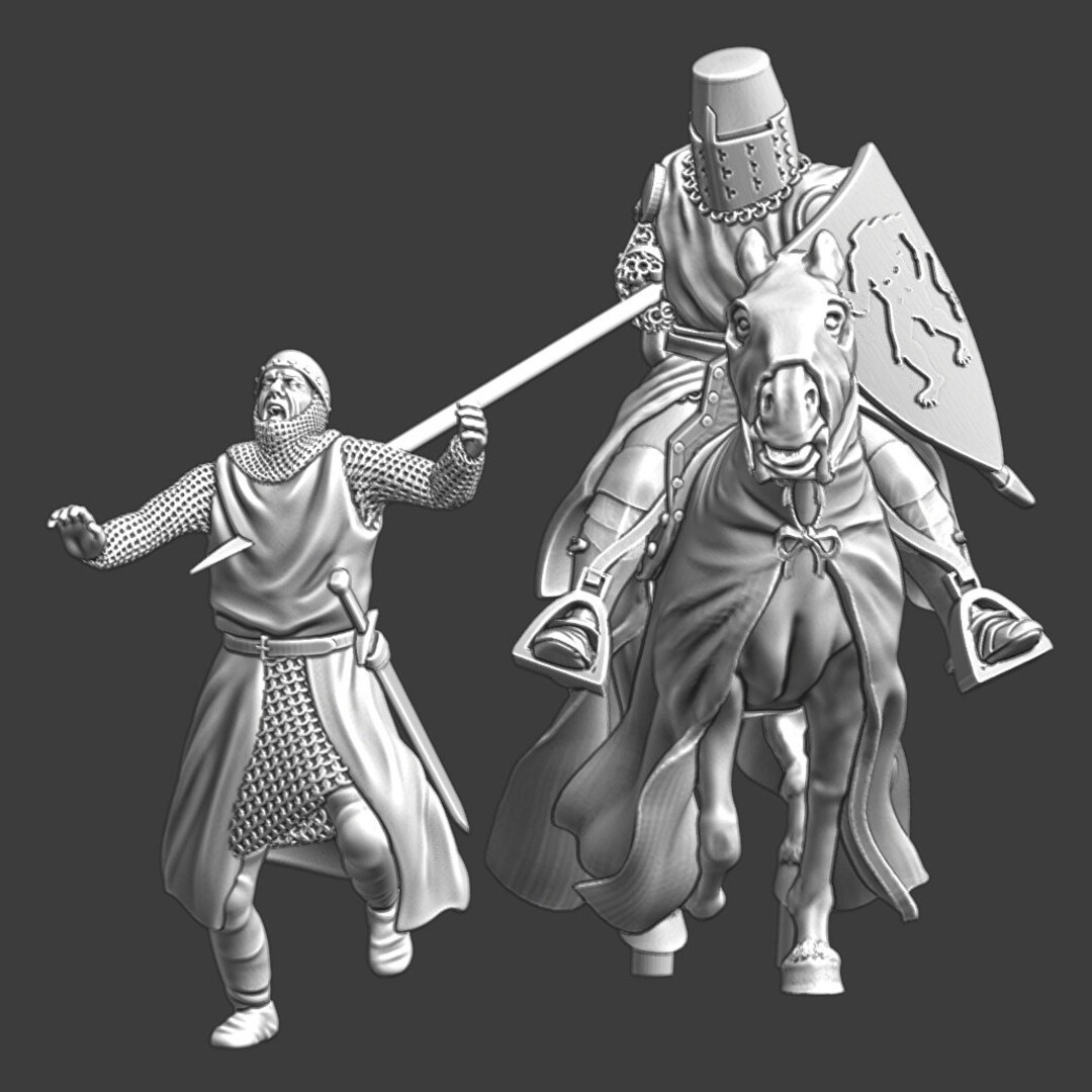 Northern Crusades Miniatures, Medieval Crusader Knight Vs Crusader ...