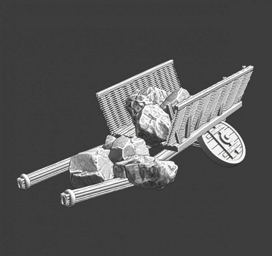 Northern Crusades Miniatures, Damaged Medieval Wagon, Destroyed, RPG ...