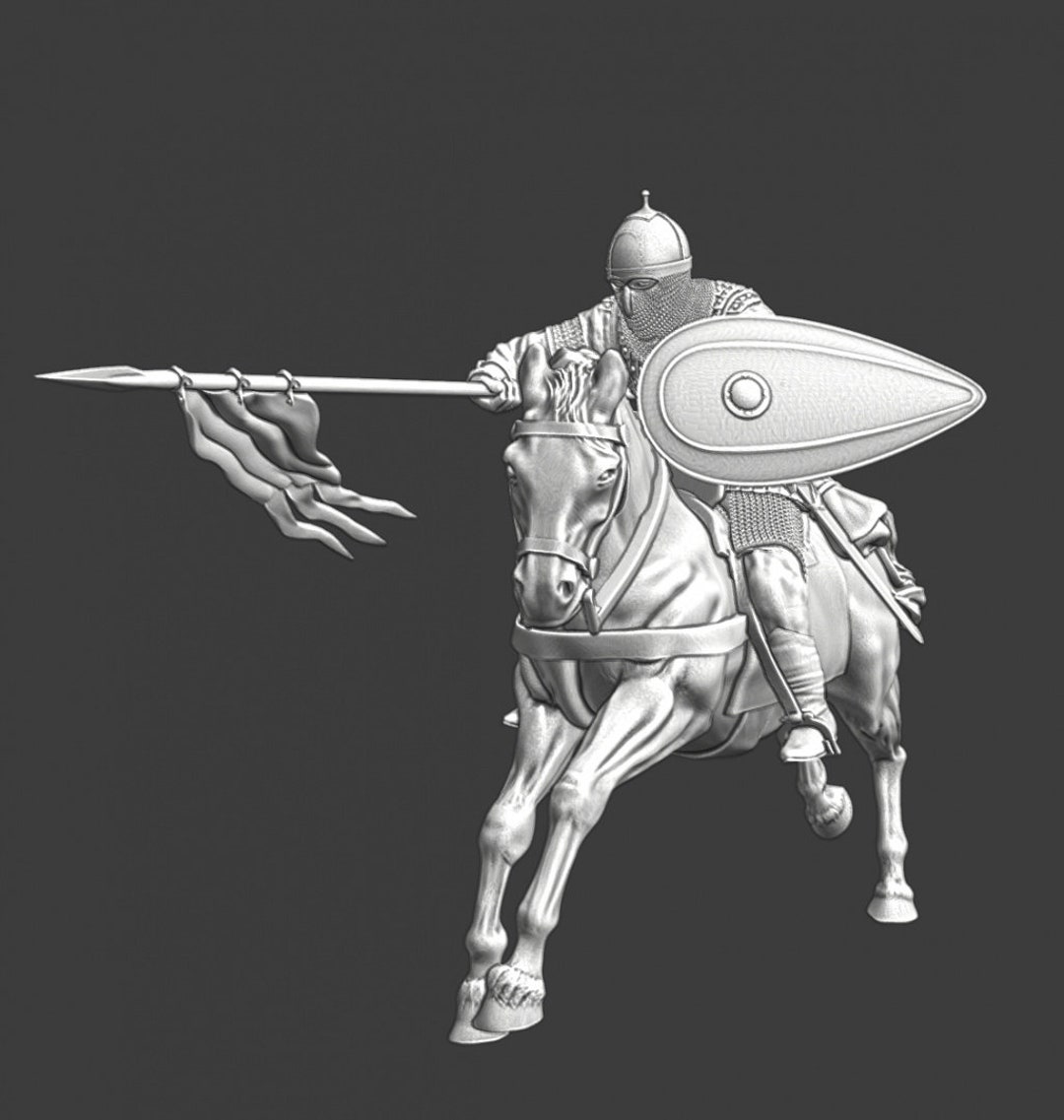 Northern Crusades Miniatures, Medieval Mounted Novgorod Knight, 1/56 ...