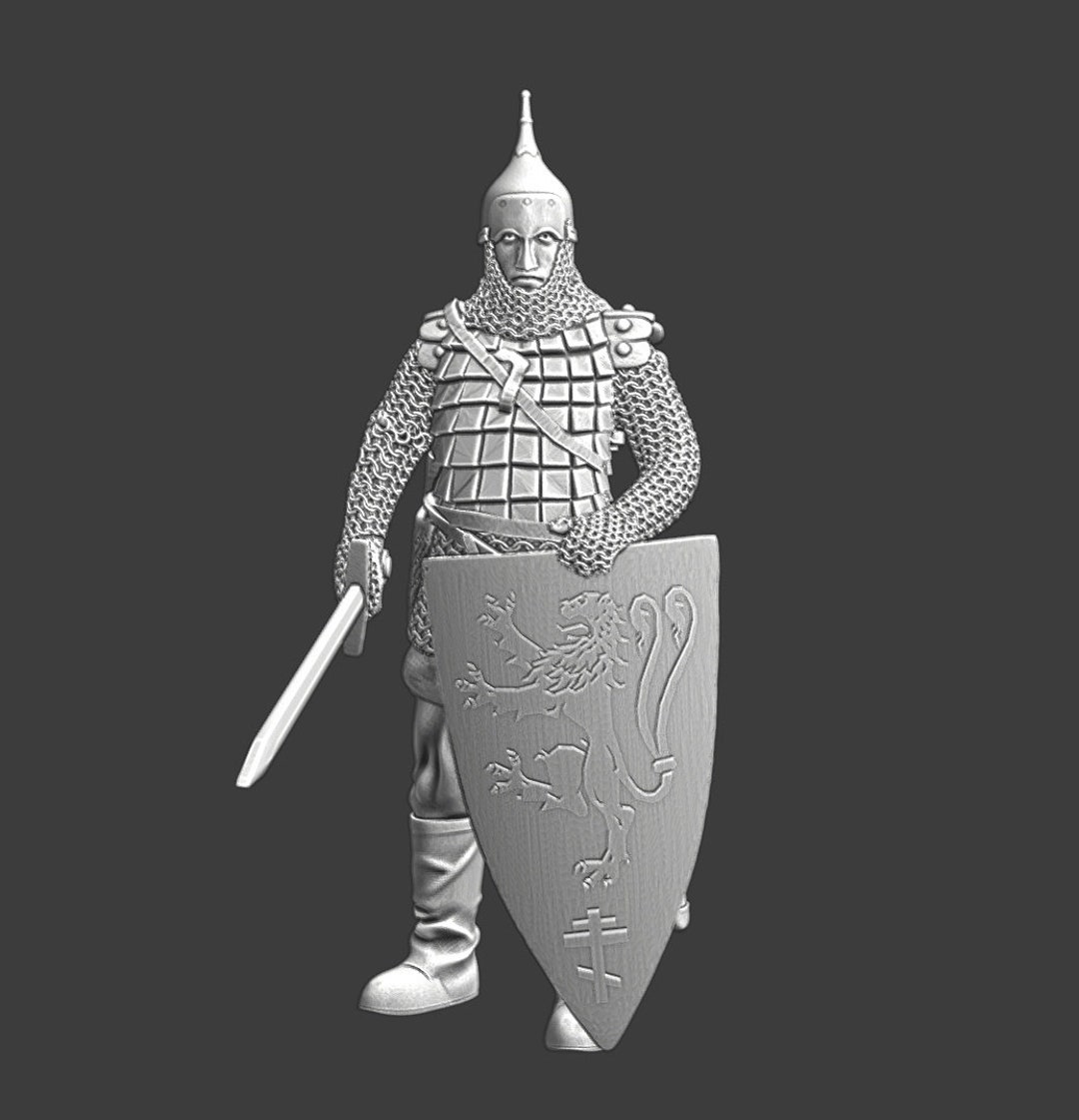 Northern Crusades Miniatures, Medieval Novgorod Warrior, Infantry, Role ...