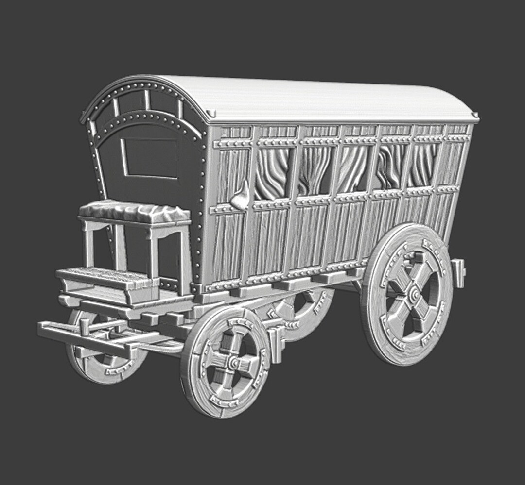 Northern Crusades Miniature, Medieval Royal or Noble Wagon, Praying ...