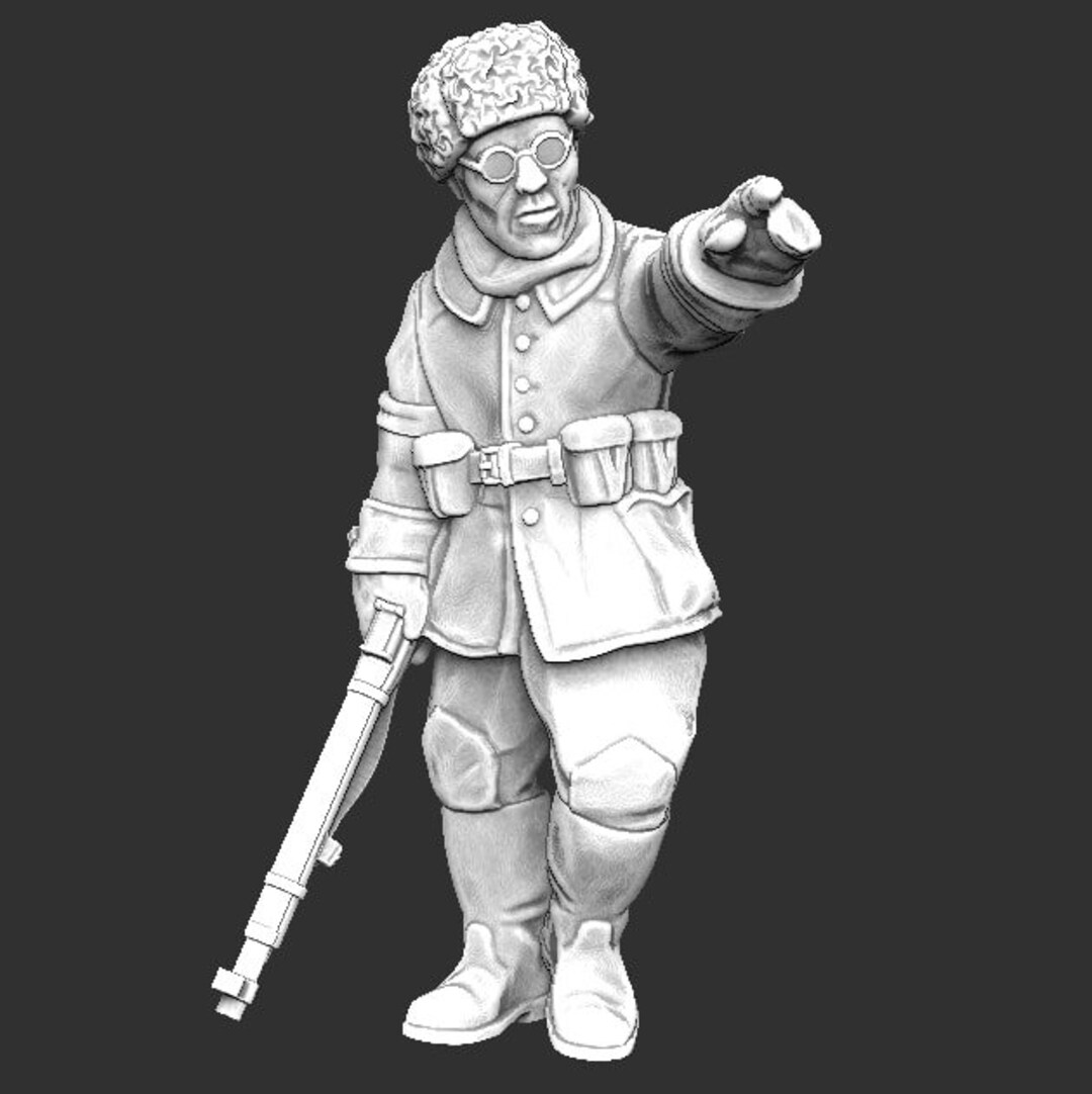 Just Some Miniatures, WW2, Soviet Militia, Partisan With Rifle, 28mm ...