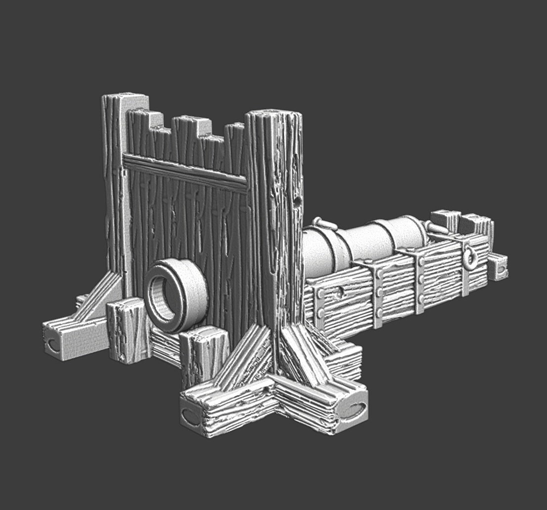 Northern Crusades Miniatures, Medieval Cannon, Bombard, Siege, 1/56 ...