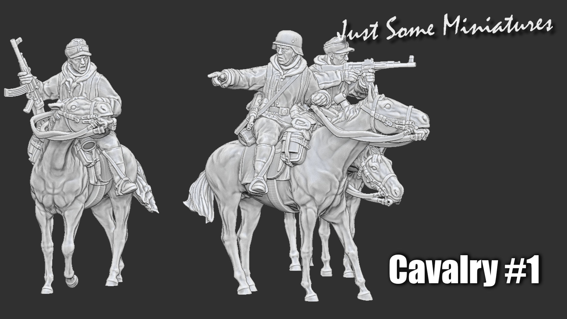 Just Some Miniatures, Cavalry Mounted With Automatic Weapons, 28mm ...