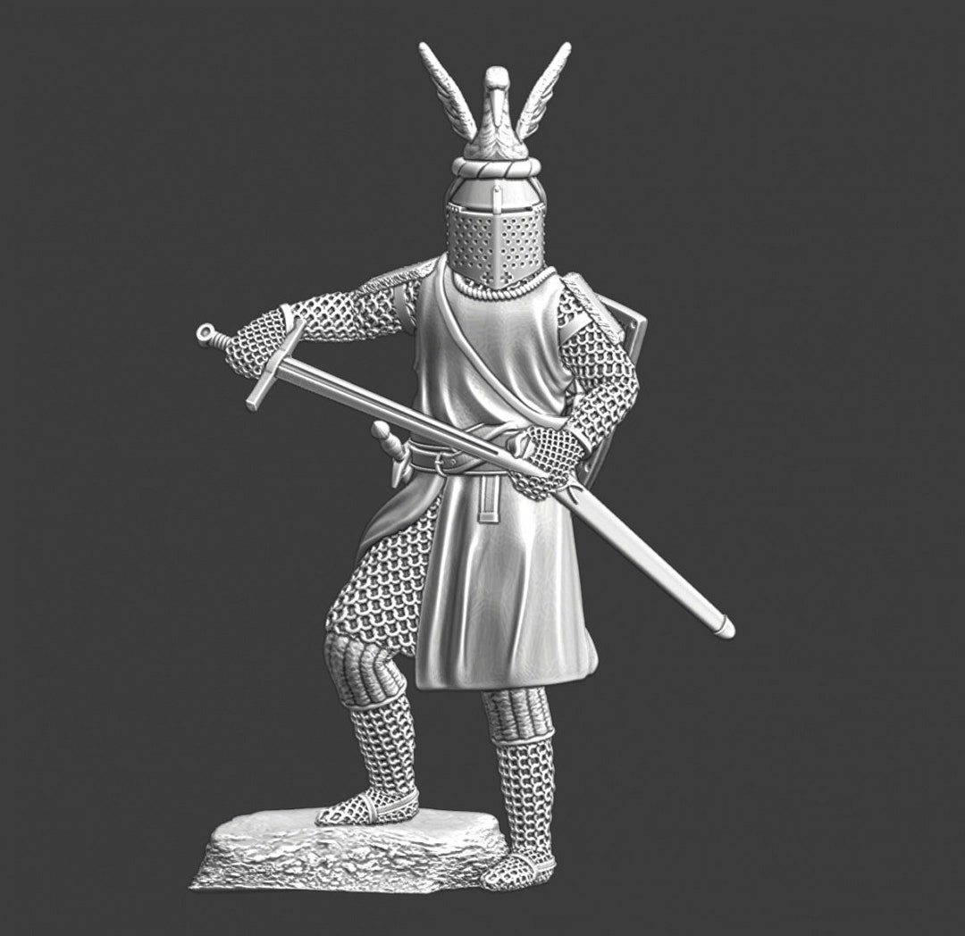 Northern Crusades Miniatures, Medieval Crusader Knight, Swan Crest ...