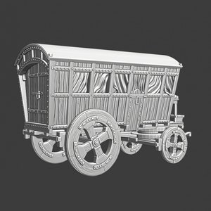 Northern Crusades Miniature, Medieval Royal or Noble Wagon, Praying ...