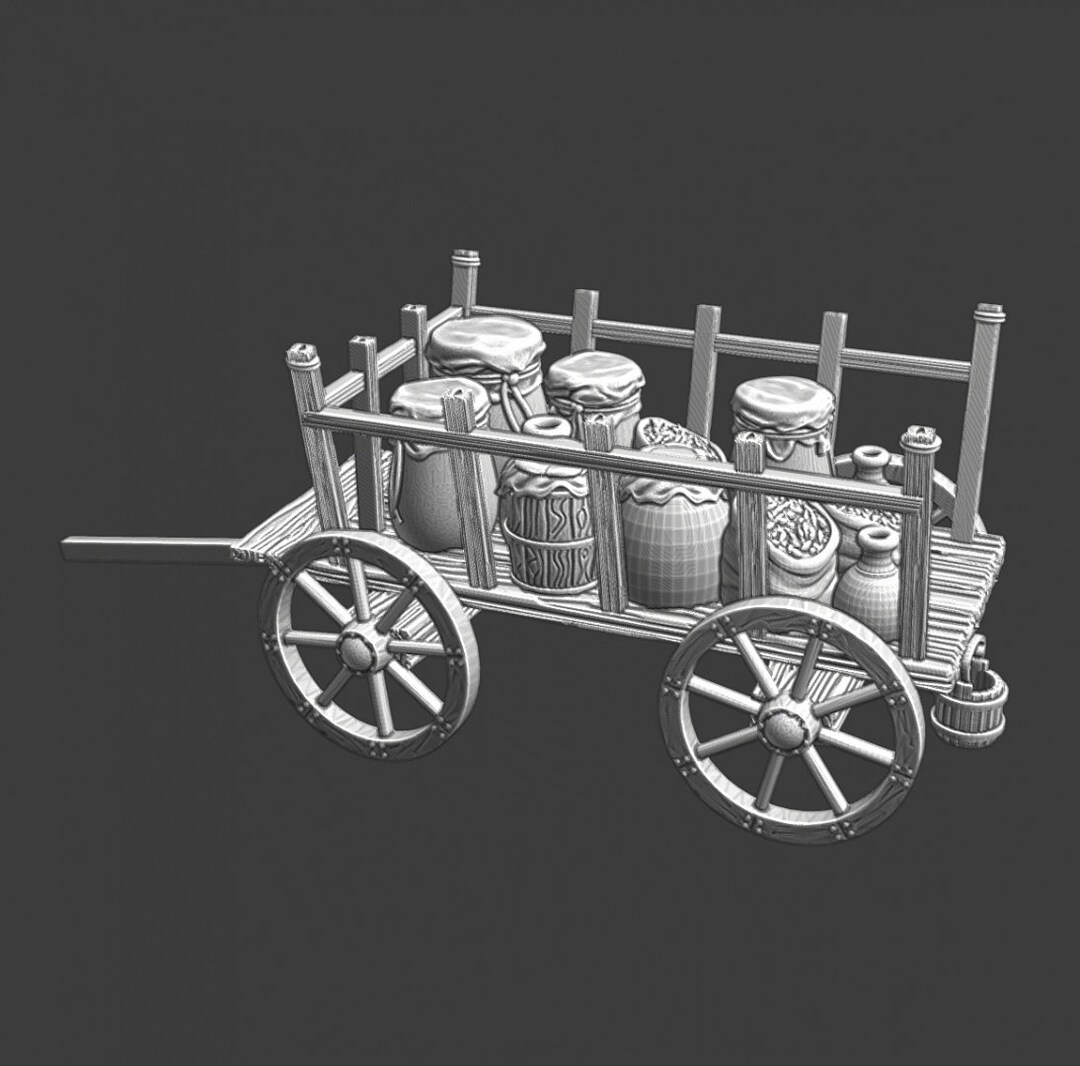 Northern Crusades Miniatures, Medieval Supply Wagon, Merchant Wagons ...