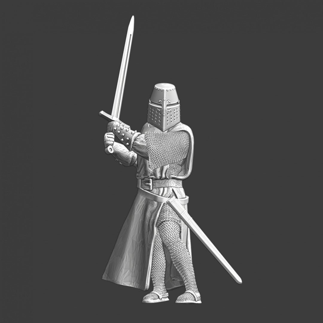 Northern Crusades Miniatures, Medieval Crusader Knight Fighting, RPG ...