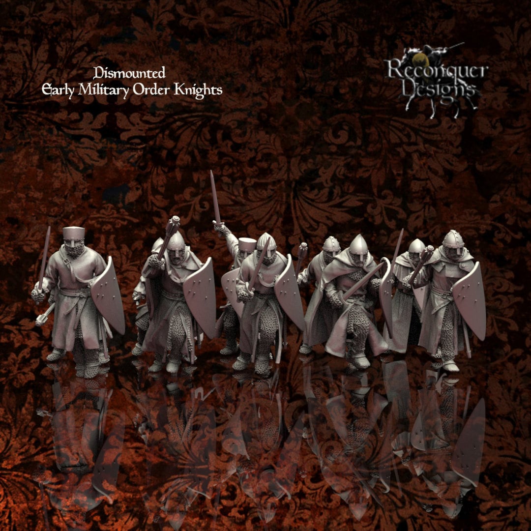 Reconquer Designs, Caballero Miniatures, 12th Century Dismounted ...