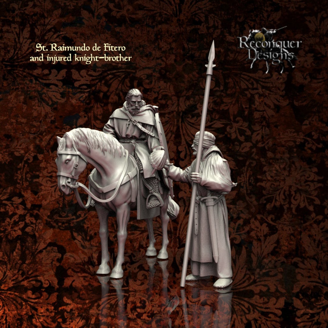 Reconquer Designs, Caballero Miniatures, St Ramon De Fitero, Injured ...