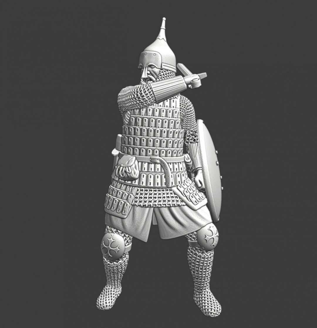 Northern Crusades Miniatures, Medieval Novgorod Warrior, Infantry, Role ...