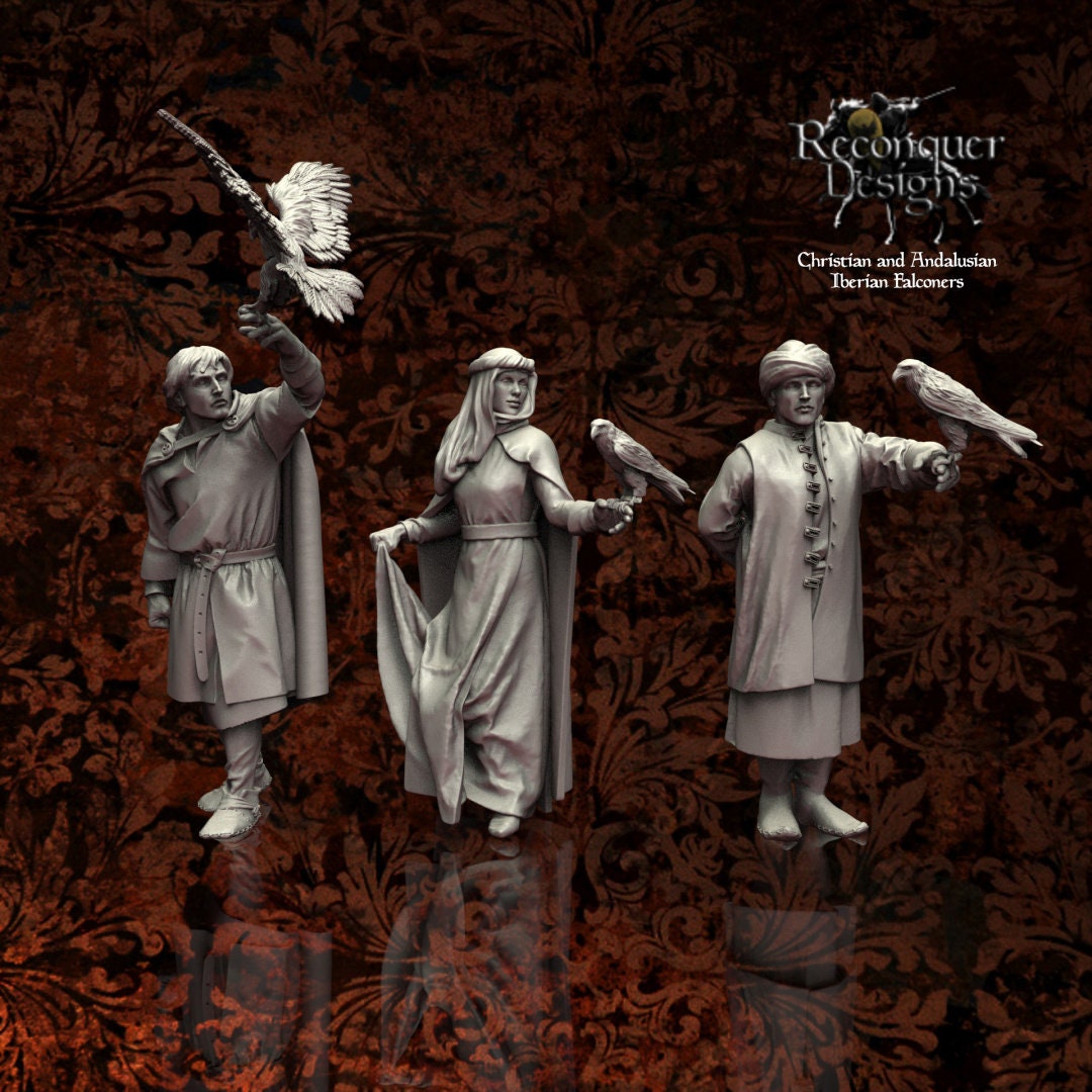 Reconquer Designs, Caballero Miniatures, Medieval Falconers, Dnd, Saga ...
