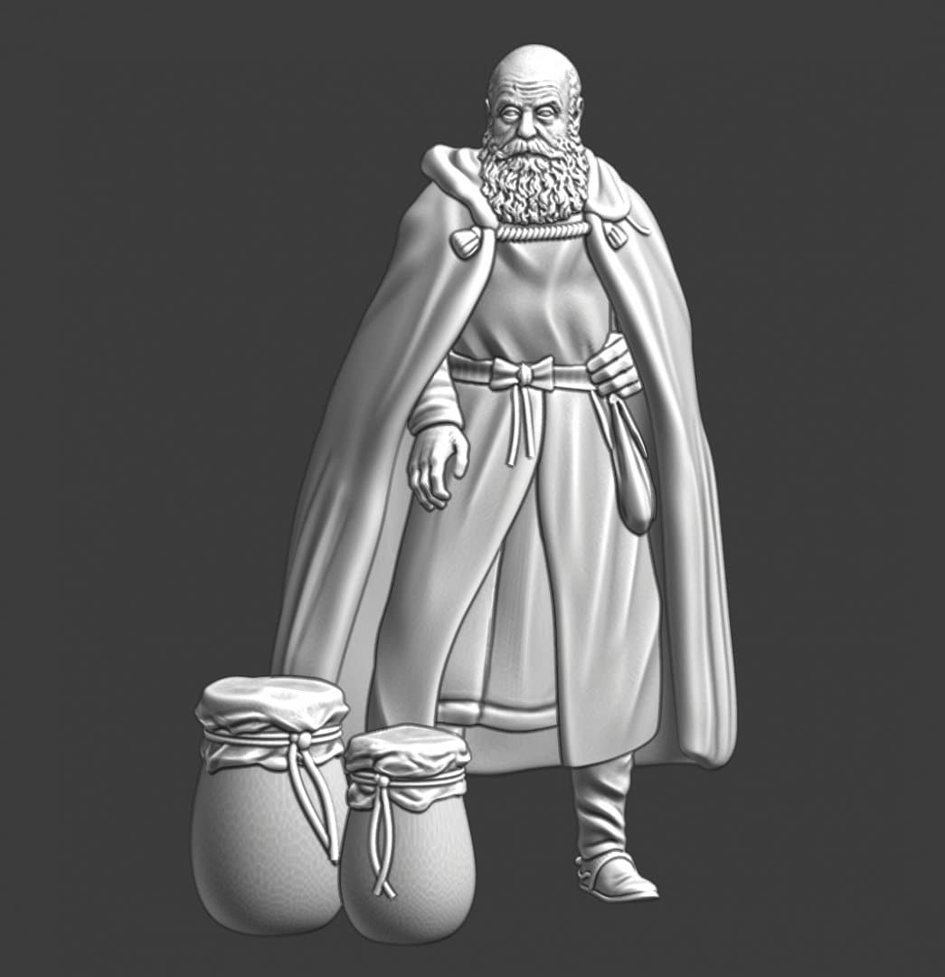 Northern Crusades Miniatures, Medieval Merchant W/ Pots, Trader ...