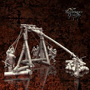 Reconquer Designs, Caballero Miniatures, Traction Trebuchet, Medieval ...
