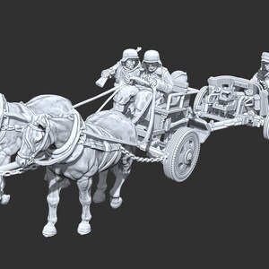 Pak38 & Limber With Crew Set, Heroic 28mm, 1/56, 54mm, Bolt Action ...