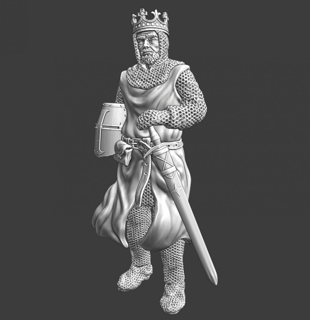 Northern Crusades Miniature, Medieval King, Role Playing Miniatures ...