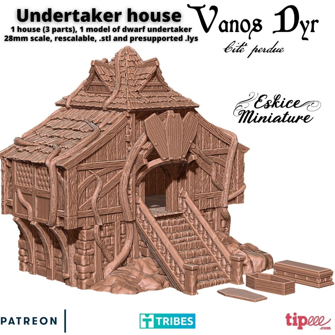 Undertaker House, Wargaming Terrain, Scenery, Diorama, Eskice ...