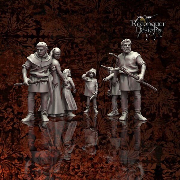 Medieval Civilians Miniatures - Etsy