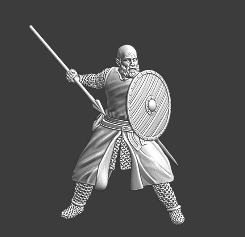 Northern Crusades Miniature, Medieval Javelin Thrower, Role Playing ...