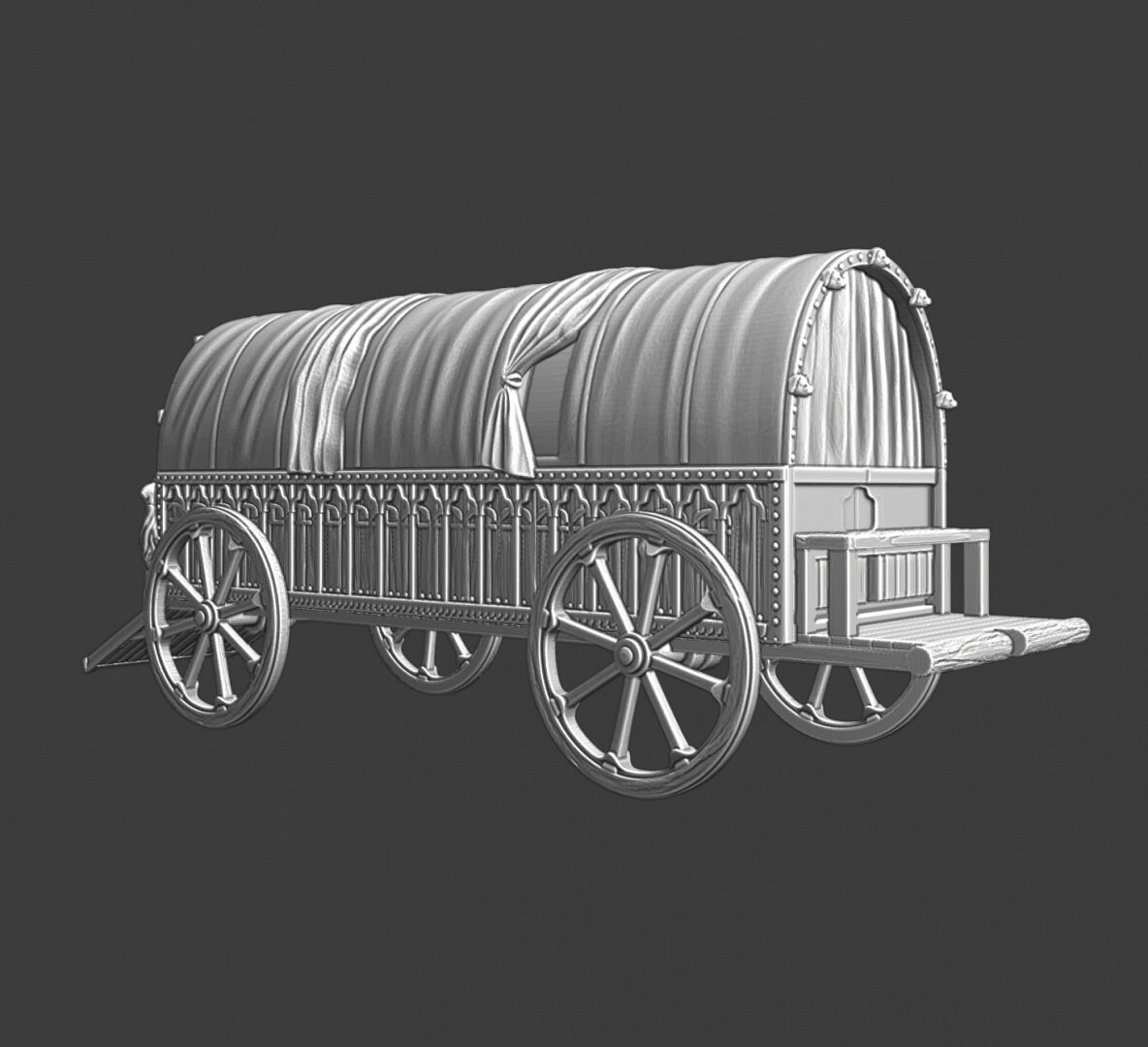 Northern Crusades Miniatures, Medieval Royal Wagon, Role Playing, 28mm ...