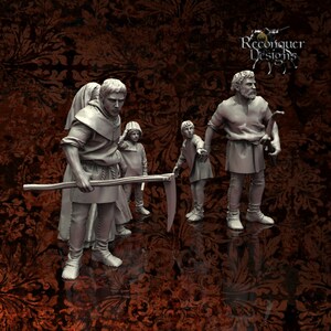 Reconquer Designs, Caballero Miniatures, Medieval Villagers, Concerned ...
